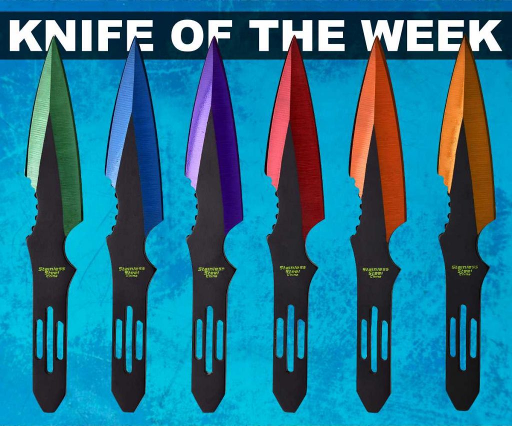 Perfect Point Rainbow Throwers - Knife of the Week | Knife Depot